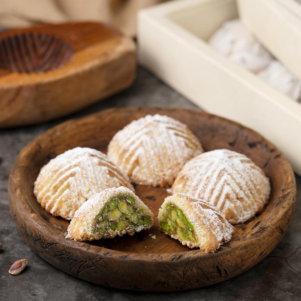 Maamoul with Pistachio (Dozen) – Saint Simeon Stylites Melkite Catholic ...